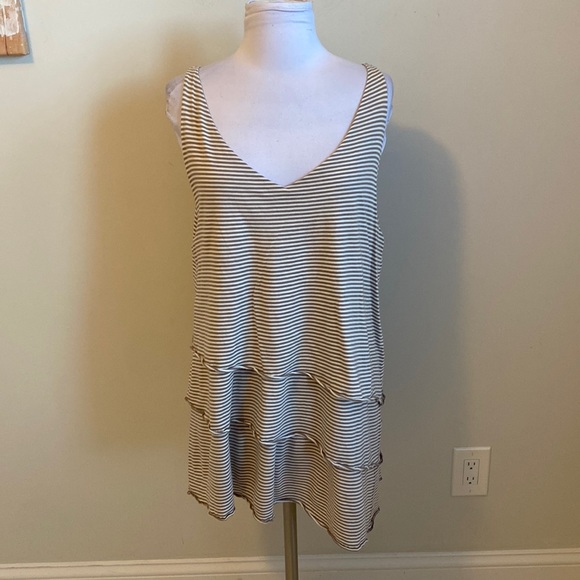 Garnet Hill | Tops | Garnet Hill Striped Tiered Tank | Poshmark